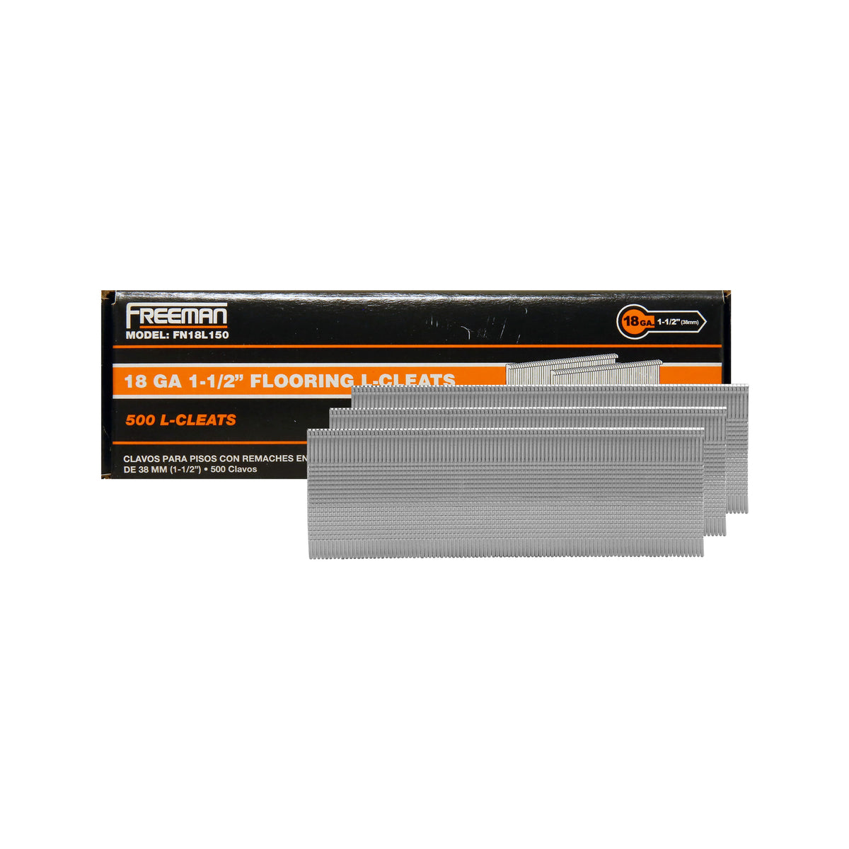 18-Gauge 1-1/4" to 1-3/4" Glue Collated Flooring L-Cleats – Freeman Tools