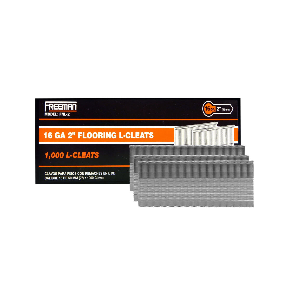 16-Gauge 2" Glue Collated Flooring L-Cleats (1000 Count) – Freeman Tools