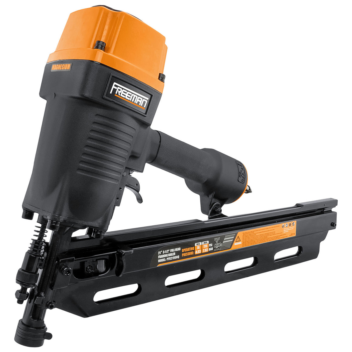 Pneumatic 21 Degree 3-1/2" Framing Nailer with Nails – Freeman Tools