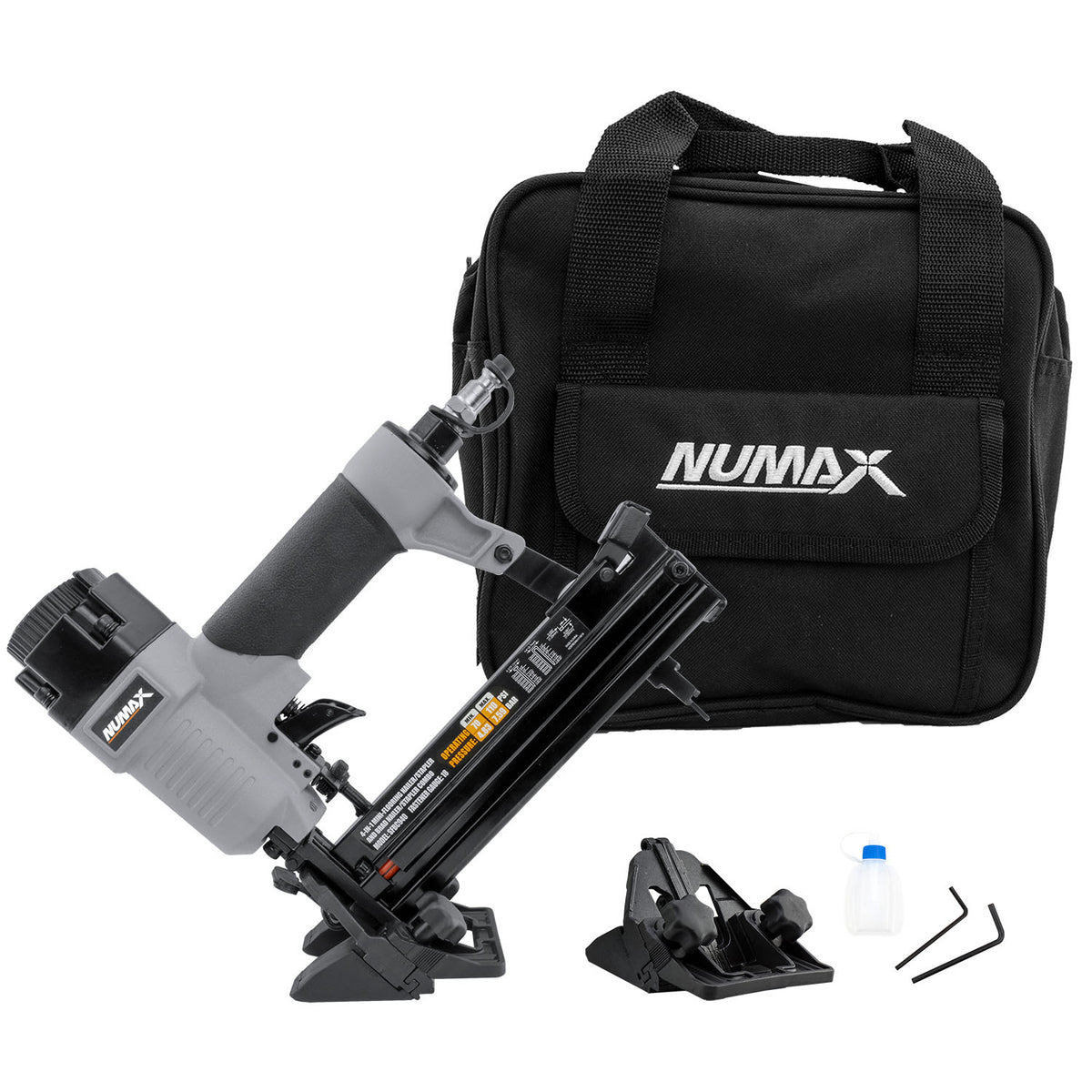 Pneumatic 4-in-1 18-Gauge 1-5/8" Mini Flooring Nailer / Stapler ...